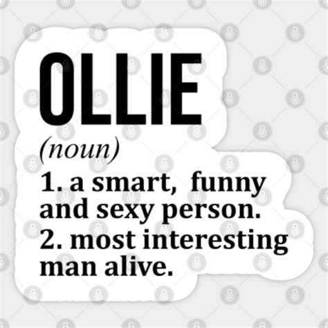 Ollie Name Ollie Name Sticker Teepublic
