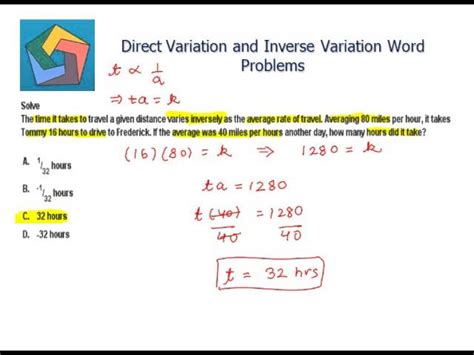 Direct Variation Word Problems Worksheet RD Sharma Solutions For Class