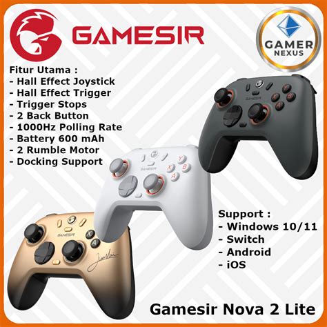 Jual Pota Gamesir Nova 2 Lite Wireless Controller Bluetooth Gamepad Pc Windows Android Switch