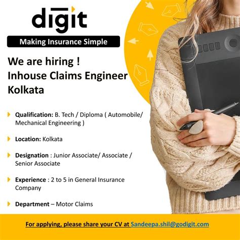 Dear Connections We Are Hiring In House Claims Engineer For Motor Claims Team In Case You Are
