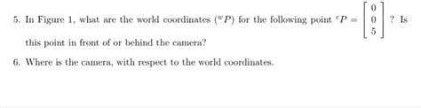 Solved In Figure What Are The World Coordinates Wp Chegg