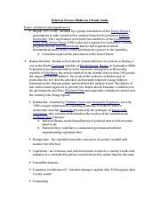 Political Science Midterm 2 Study Guide Political Science Midterm 2 Study Guide Terms