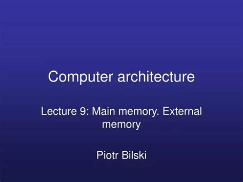 Ppt Computer Architecture Powerpoint Presentation Free Download Id5725839