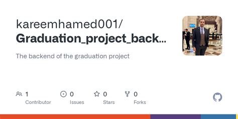 GitHub Kareemhamed Graduation Project Backend The Backend Of The Graduation Project