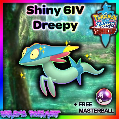 Pokemon Sword And Shield Ultra Shiny Iv Dreepy Ready To Etsy
