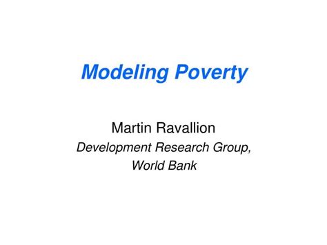 Ppt Modeling Poverty Powerpoint Presentation Free Download Id 1224947