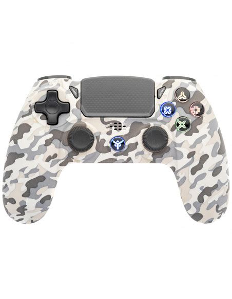 Evocon W01 Wireless Controller Bluetooth Pc Ps4 Dualshock Tasti Led Touchpad Axis6 Camo