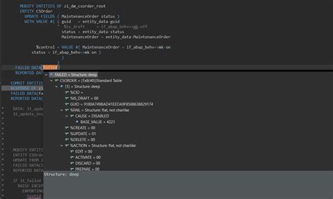 Solved Eml Modify Update Of Entity Failed With No Error M Sap
