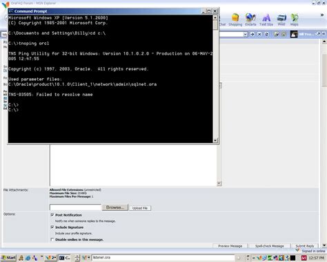orafaq forum networking and gateways ora 12541 error
