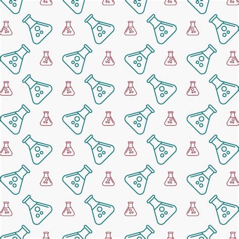 Premium Vector Flask Symbol Multicolor Decorative Trendy Red Repeating Pattern Vector Illustration