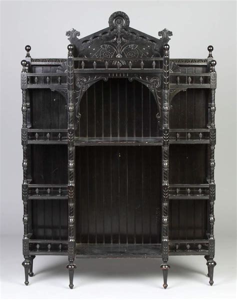 Victorian Ebonized Wood Curio Cabinet Cottone Auctions