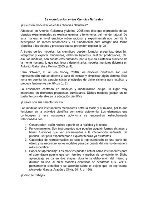 La Modelización En Las Ciencias Naturales Descargar Gratis Pdf Modelo Matemático Teoría