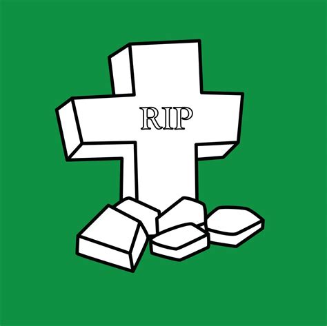 Rip Grave Cartoon Digital Stamp Outline 28072094 Vector Art At Vecteezy