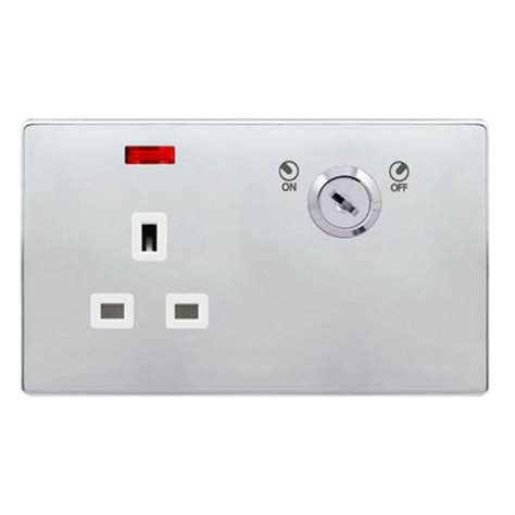 Click Sfch655pw Definity Complete Polished Chrome Screwless 1 Gang 13a