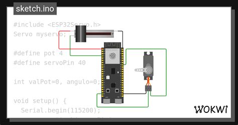 Servo Potenciometro Wokwi Esp32 Stm32 Arduino Simulator