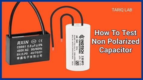 How To Test Non Polarized Capacitor Youtube