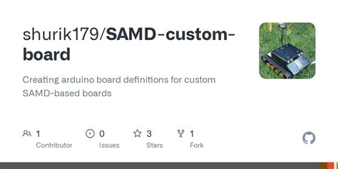 GitHub Shurik SAMD Custom Board Creating Arduino Board Definitions For Custom SAMD Based
