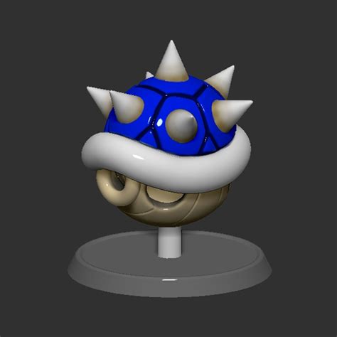 Файл Stl Mario Spiny Shell Koopa Troopa Based 🐚・3d модель для печати скачать・cults