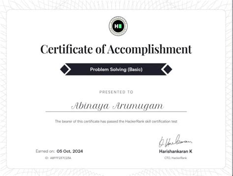 Hackerrank Problemsolving Coding Continuouslearning Abinaya Arumugam