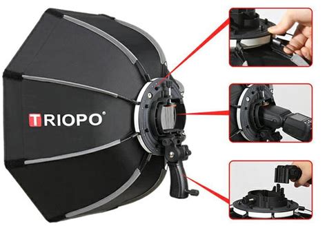 Софтбокс октобокс Triopo 65 см для накамерной вспышки, цена 1750 грн ...