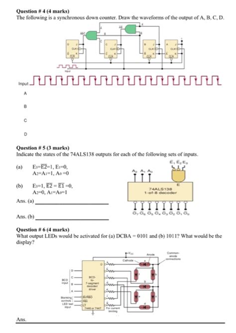 solved question 4 4 marks the following is a synchronous
