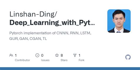 Github Linshan Ding Deep Learning With Python And Pytorch Pytorch Implementation Of Cnnn Rnn
