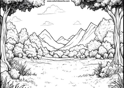 Landscape Coloring Pages Printable Pdf
