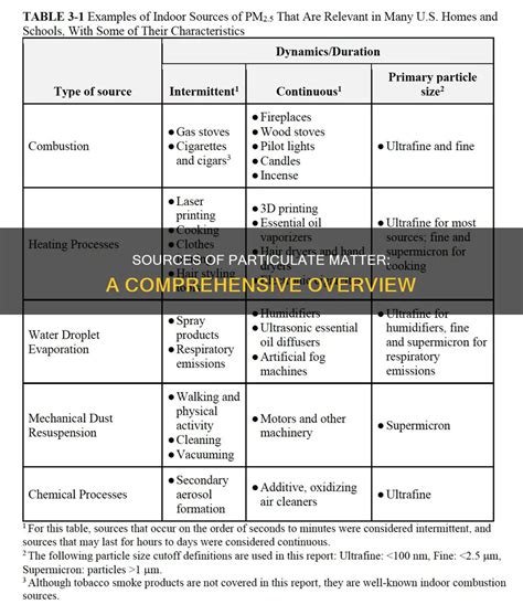 Sources Of Particulate Matter A Comprehensive Overview Shunwaste