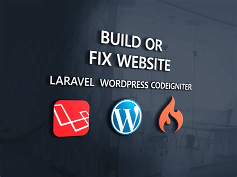 laravel wordpress codeigniter customization bug fix and