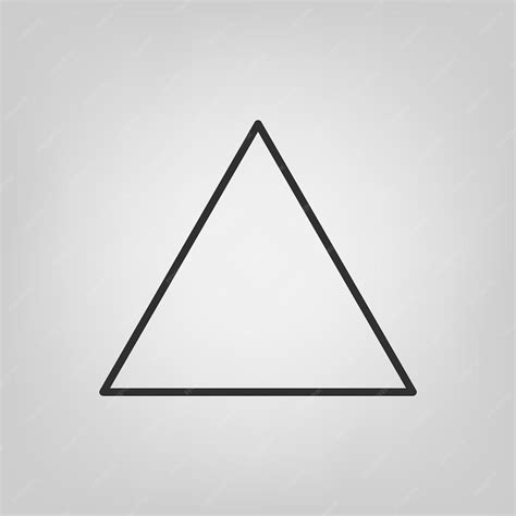 스트로크 삼각형 기하학적 모양 벡터 무료 벡터