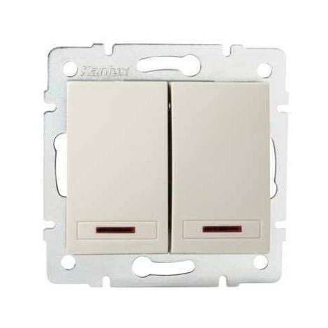 Pulsante Doppio Incasso Con LED Luminoso Luminoso Luminoso Luminoso Luminoso Luminoso Luminoso