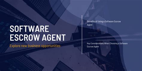 Software Escrow Agent 4 Important Key Responsibilities Escrowity