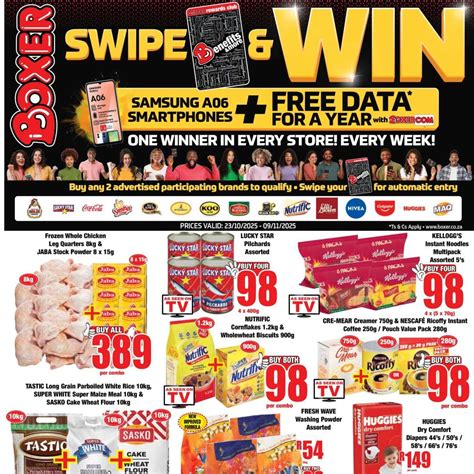 Boxer Specials • Thursday 23 Oct To Sunday 9 Nov 2025