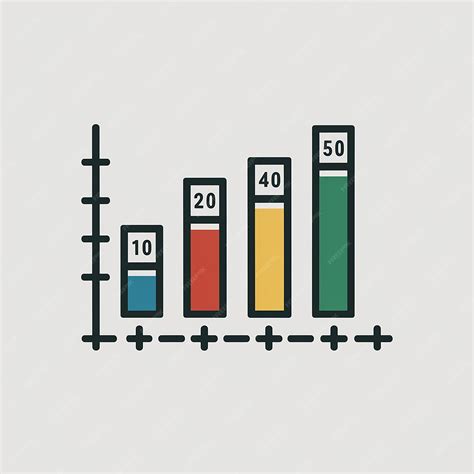 Premium Vector Vertical Bar Chart With Five Bars Of Different Heights