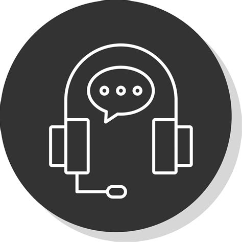 Support Line Grey Icon Vector Art At Vecteezy