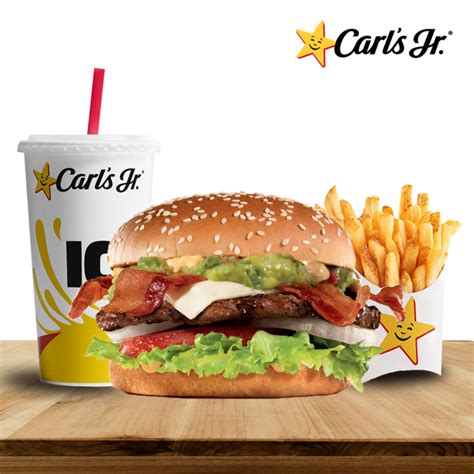 [carls Jr ] Guacamole Bacon Burger Combo [redeem In Store] Lazada Singapore