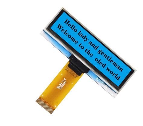 Blue OLED Display Module With Resolution Of X And Size Of