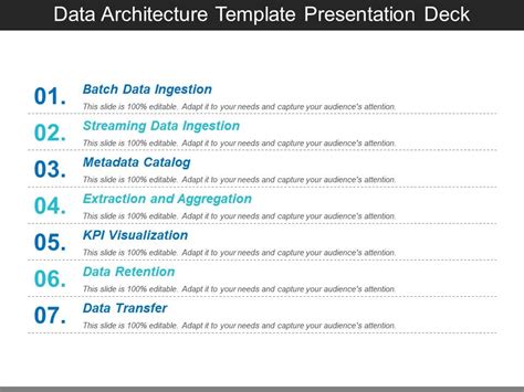 Data Architecture Template Presentation Deck Presentation Graphics