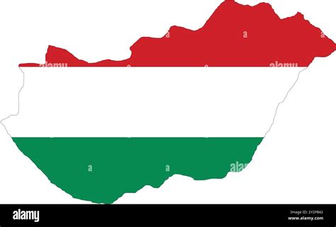 Hungary Flag In Map Hungary Map With Flag Map Of Hungary Map With Flag Nation Flag Hungary