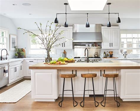 Elegant White Kitchen Cabinets Ideas With Island For Timeless Style