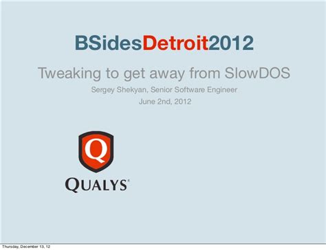 tweaking to get away from application layer dos attacks