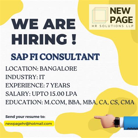 Newpage Hr Solutions Llp On Linkedin Connections Sap Fi Consultant Abap Processconfiguration