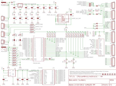 Cmucam4arduinoshield A4 Sch Cmucam4 Arduino Shield Lextronic Sch A4