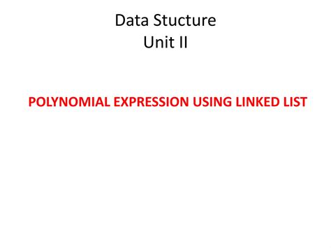 Polynomial Expression Pptx
