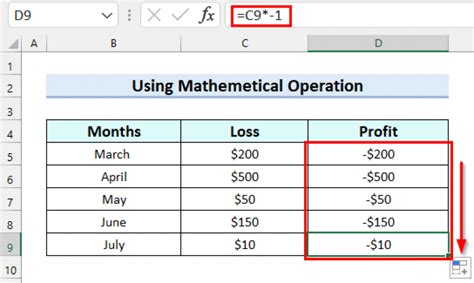 How To Change Positive Numbers To Negative In Excel Ways