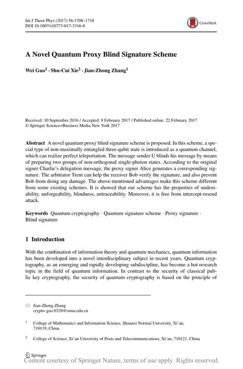 a novel quantum proxy blind signature scheme