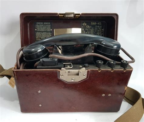 Urss Téléphone Ancien Téléphone De Campagne Militaire Catawiki