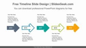 Horizontal Progress Arrow Free PowerPoint Google Slides Templates