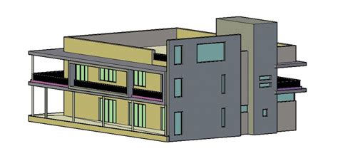 Multi Story School Building 3d Model Cad Drawing Details Dwg File