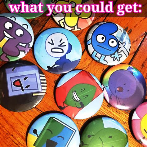 Pack Of 5 Bfdi Pins Free Shipping Etsy